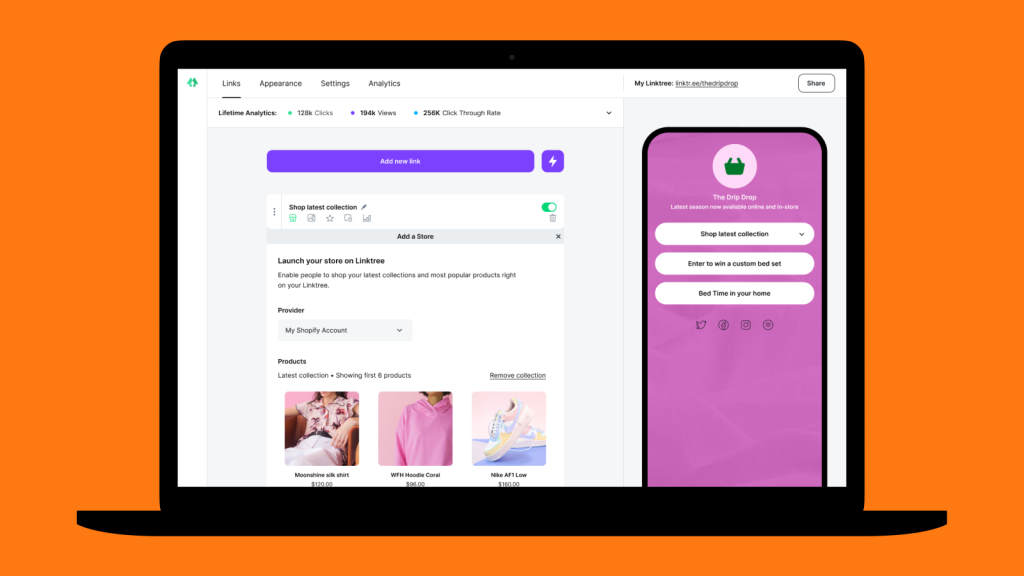Shopify lanza Linkpop: una página de «enlace en la biografía» con ...