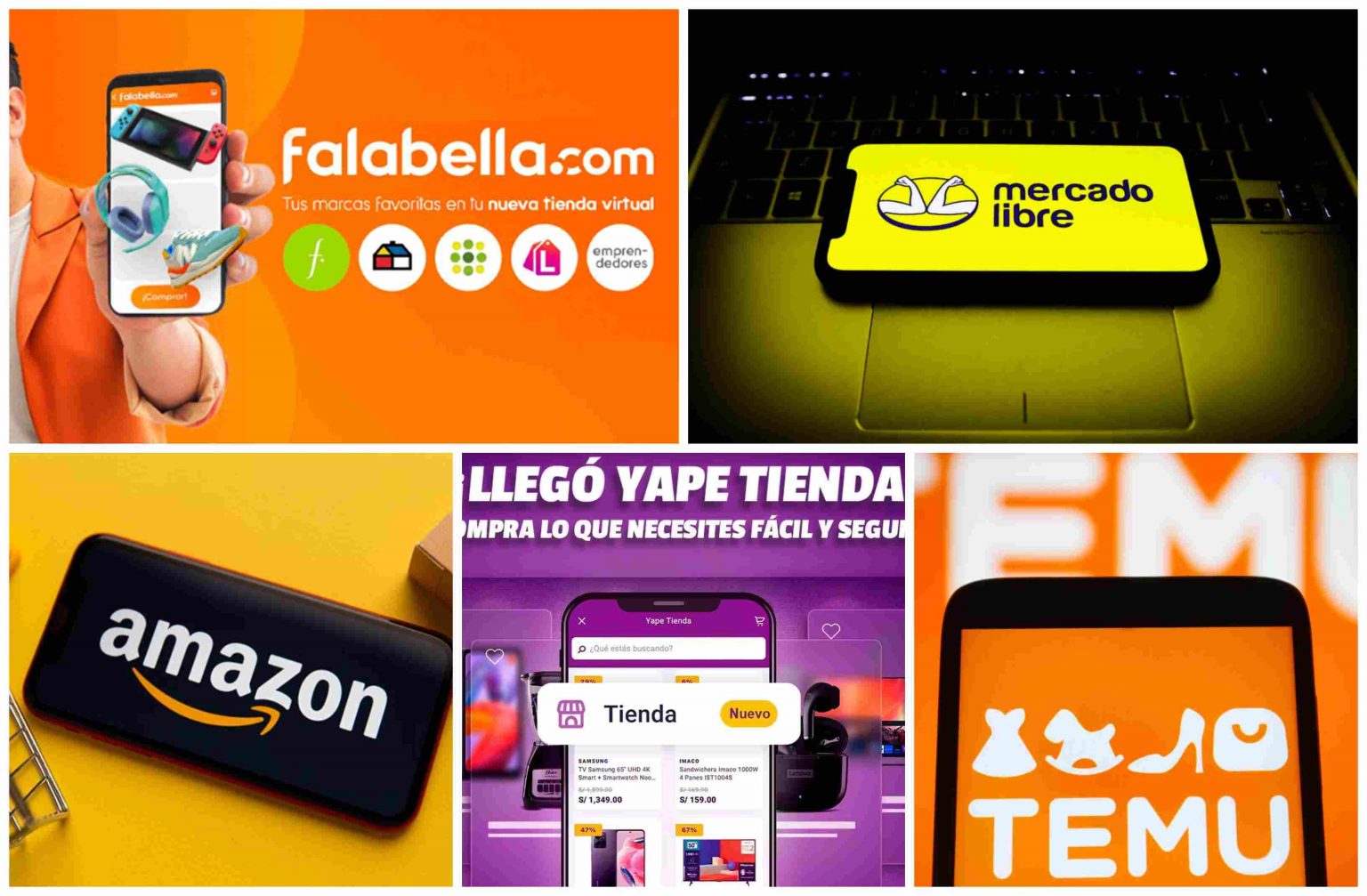 Falabella, Mercado Libre, Amazon, Yape y Temu ¿Qué iniciativas están ...